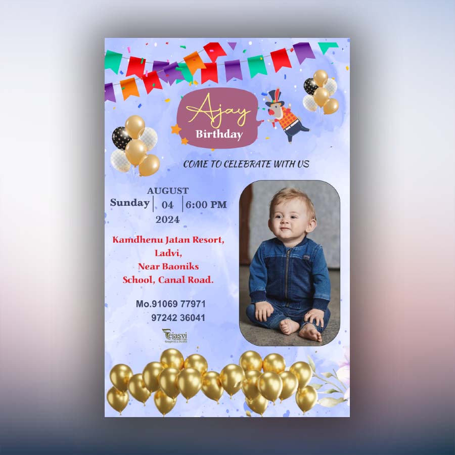 Jal Vidhi Invitation Card JALVIDHI202401 – Tejasvi Graphics